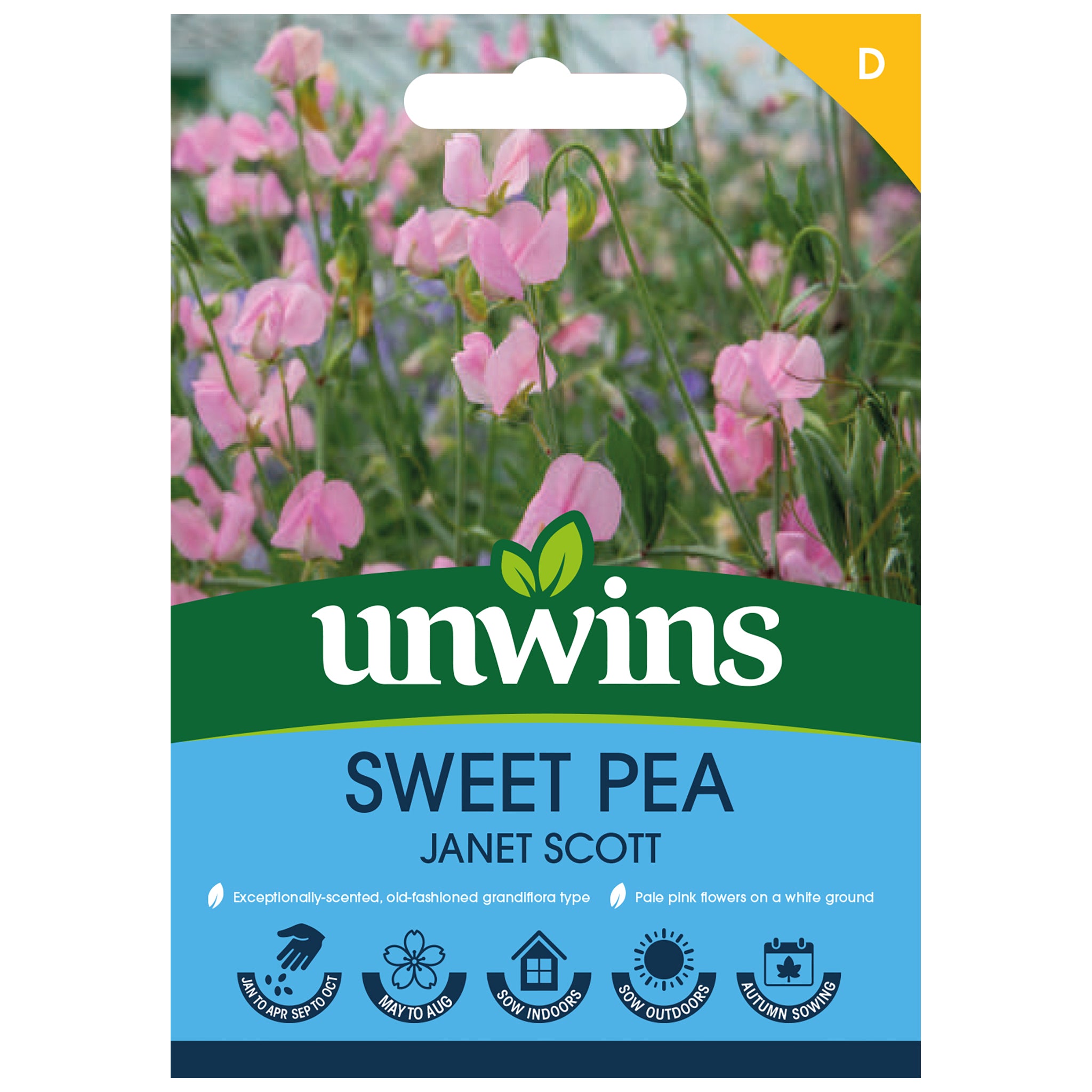 Unwins Sweet Pea Janet Scott Seeds - Flowers – Unwins UK