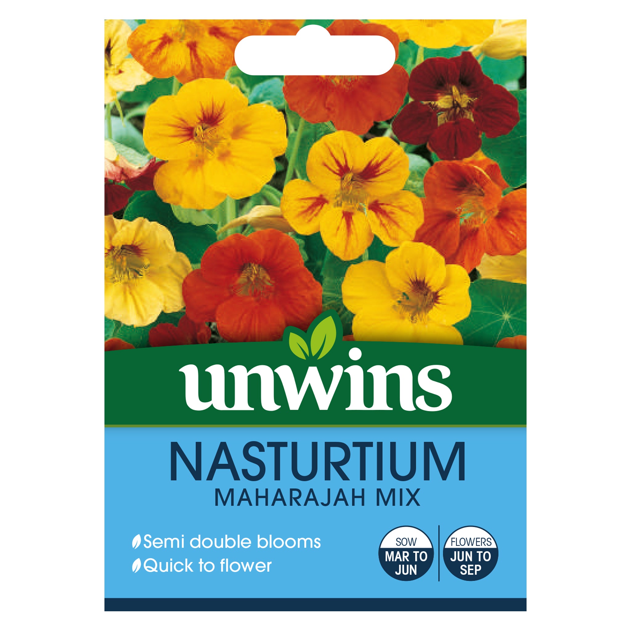 Unwins Nasturtium Maharajah Mix Seeds - Flower Seeds – Unwins UK