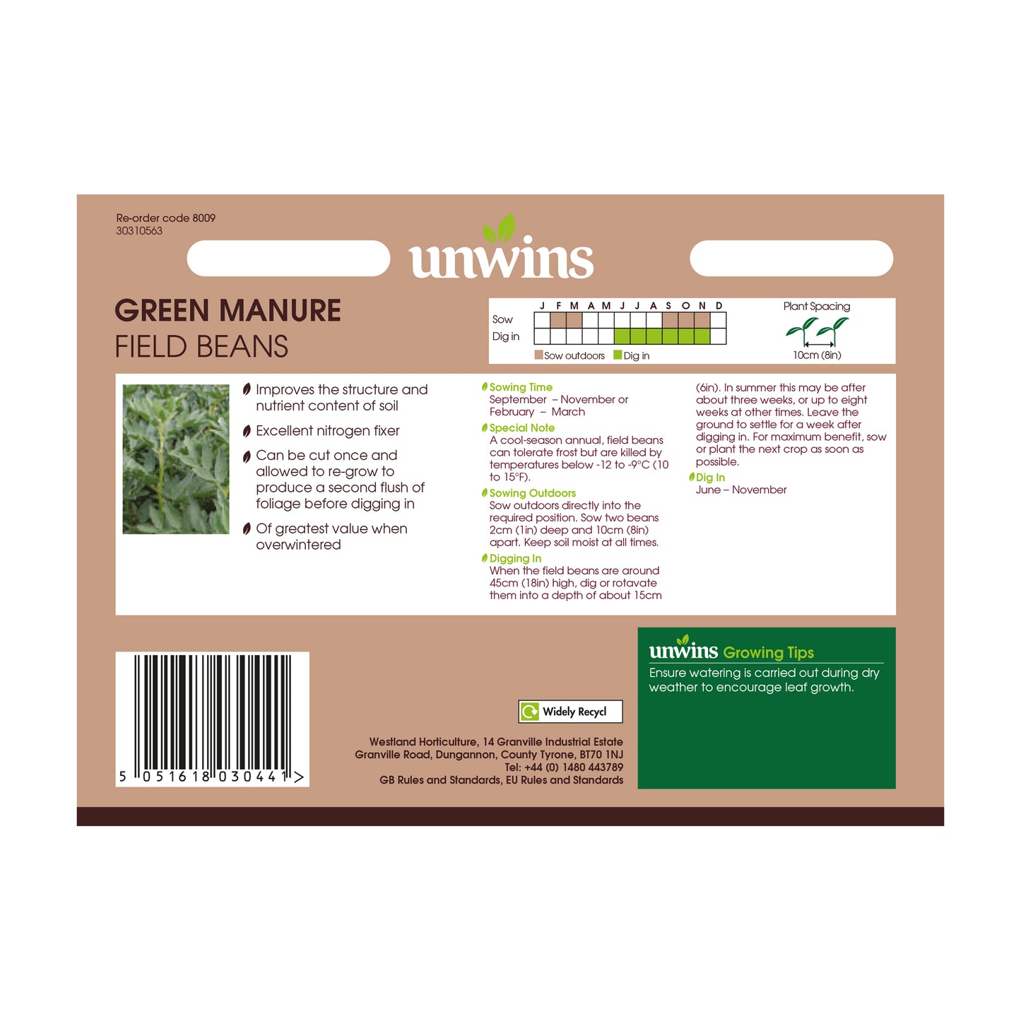 Unwins Green Manure Field Beans - Seeds – Unwins UK