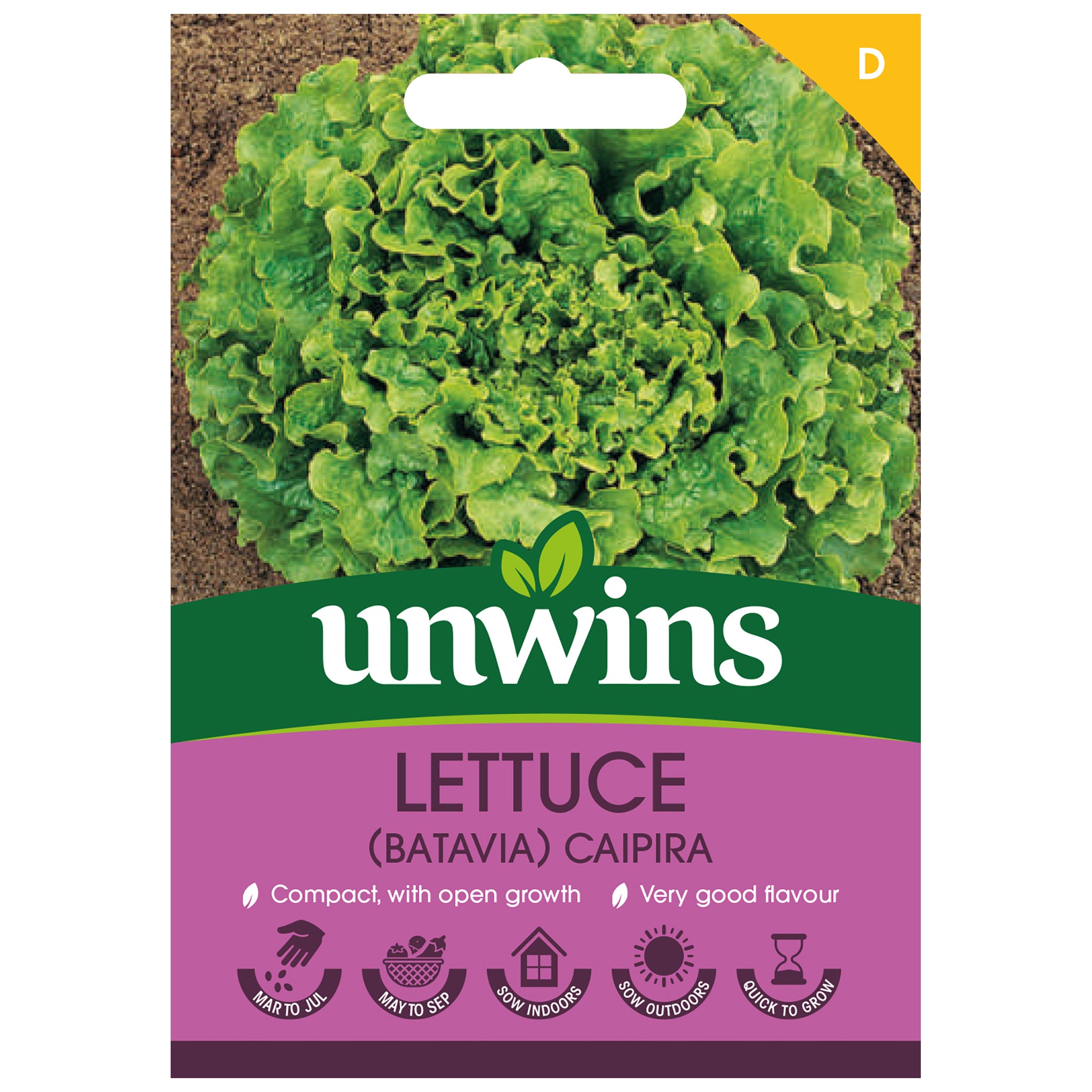 Unwins Batavia Lettuce Caipira Seeds - Vegetable Seeds – Unwins UK