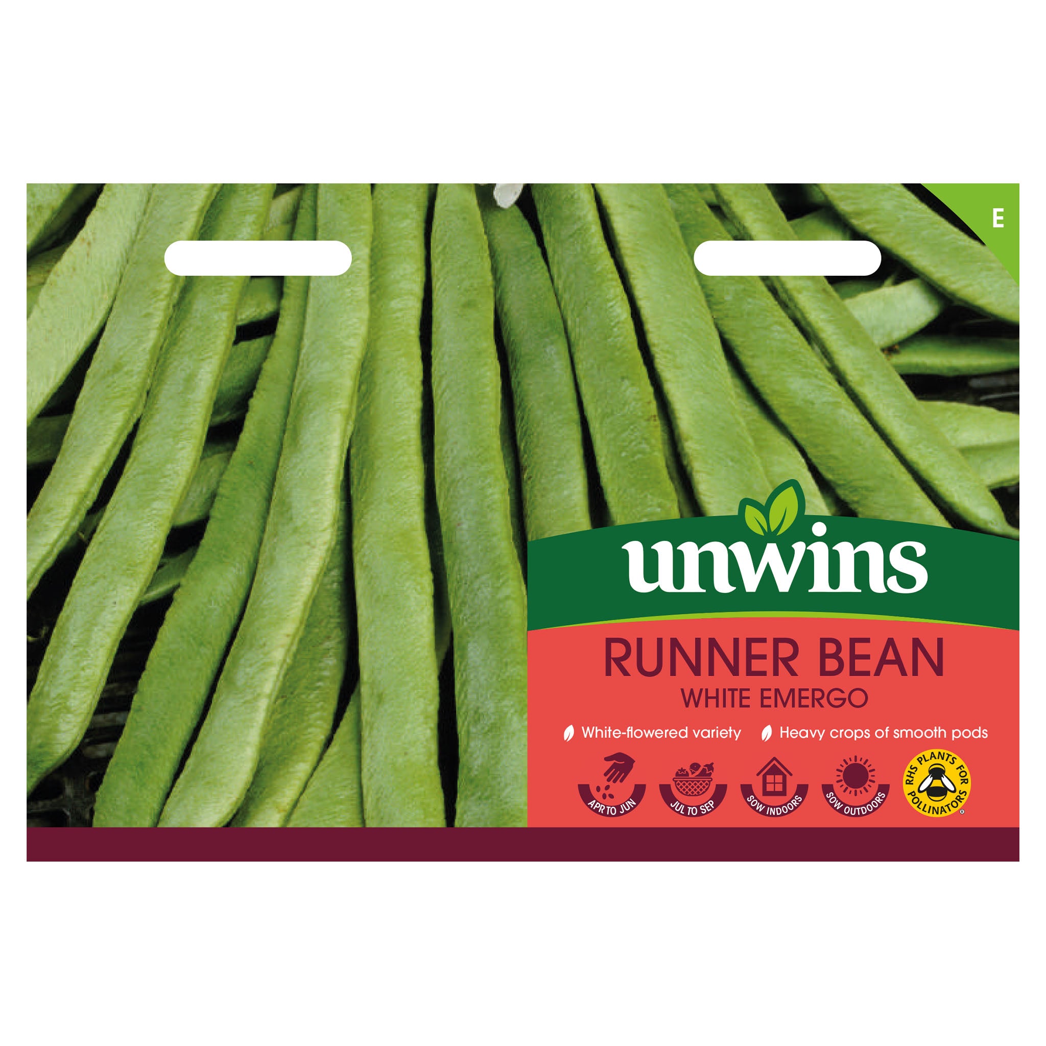 Unwins Runner Bean White Emergo - Vegetable Seeds – Unwins UK